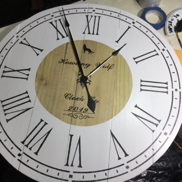Clock Stencil**roman Numerals** 9 Sizes for Painting/making Your Own ...