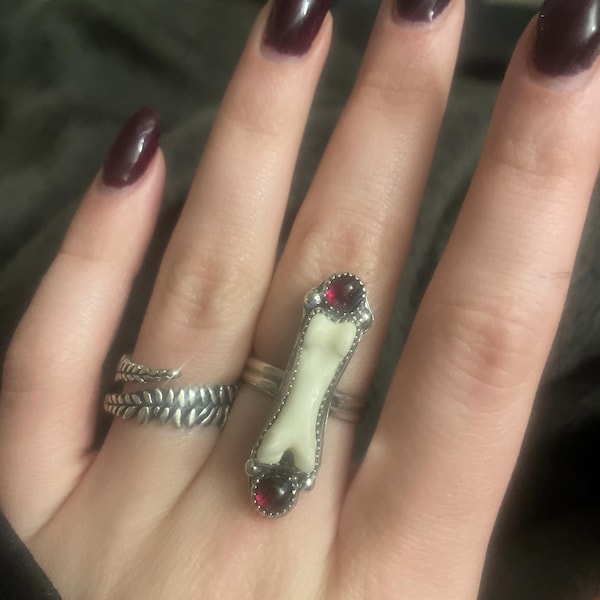 Coyote Bone Handmade Sterling Silver Ring - Etsy