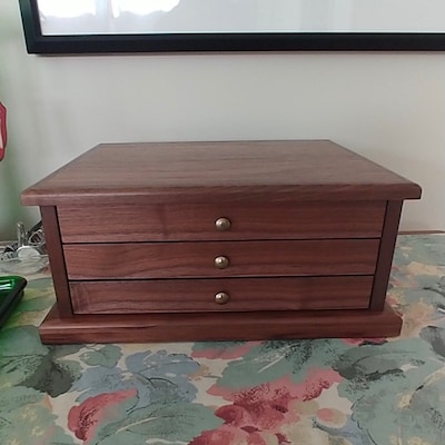 Handcrafted Cherry Jewelry Box 5 Drawers With Top Tray - Etsy