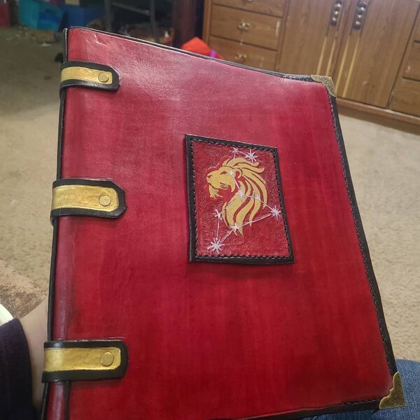 DIY Spellbook Project | Craft Magic Tome of Fire From a 3 Ring Binder ...