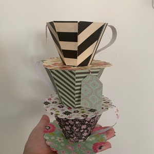 3D Tea Cup SVG, Simple 3D Paper Tea Cup SVG, 3D Teacup Svg, Paper Tea ...