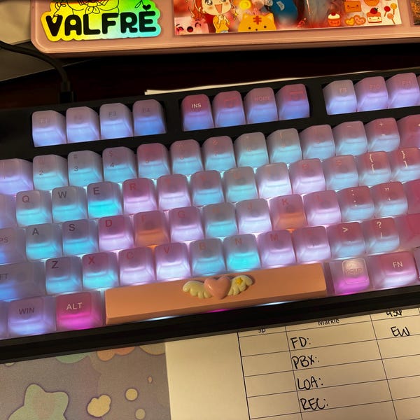 Transparent Jelly Keycaps Set, Mechanical Keyboard Keycaps Set, Crystal ...