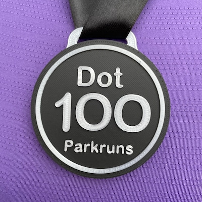 Parkrun Milestone Medal With Colour-coded Ribbon and Name, Parkrun Gift ...