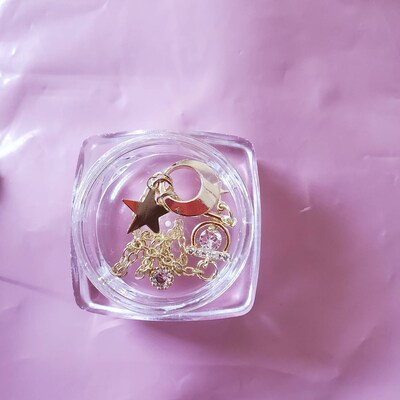 Gold Chain 3D Zircon Nail Ornament Nail Decal/ Butterfly Starry Sky ...