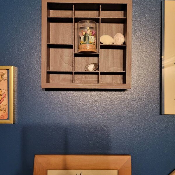 Wooden Curiosity Cabinet Printer Tray Letterbox Display, Rock Display ...