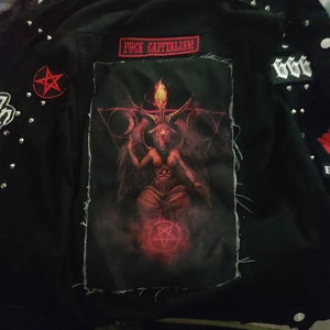 American Gothic back patch goth patch cloth patch canvas | Etsy