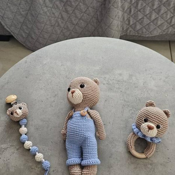 Bear Crochet Pattern, Tutorial, Bear Crochet Bundle Pdf, Boy, Bear ...
