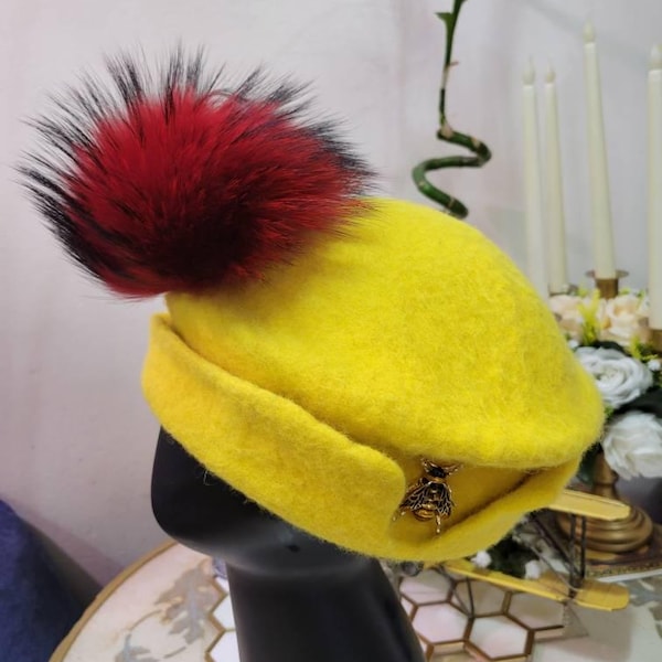 Phrygian Red Felt Wool Hat Medieval Men's and Women's Liberty Cap ...
