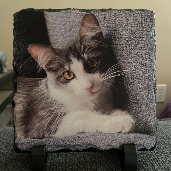 NATIVITY SCENE Slate, 3D Look Christmas Decor, Mary Joseph Jesus ...