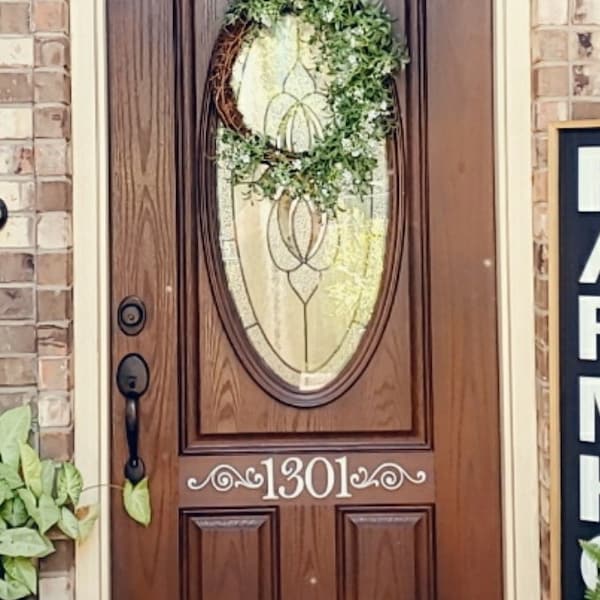 Home Address, Front Door, Front Door Decal, Home Address Decal, Address ...