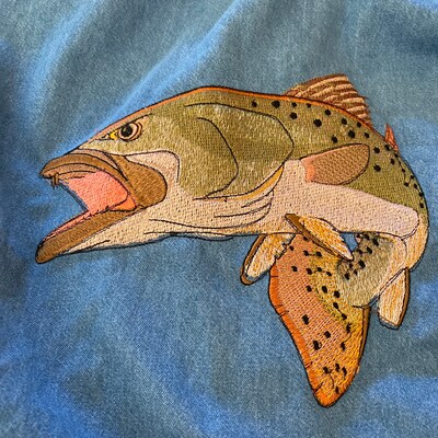 Speckled Trout Embroidery Design - Etsy