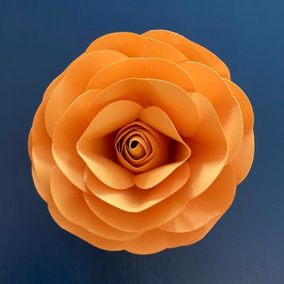 SVG Paper Rose Flower Template 50 Paper Rose Rose Template - Etsy
