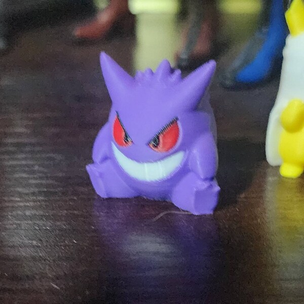 Gengar Minifigure Chibi Figurine, Desktop Buddy Kawaii Pokémon Charm ...