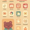 Cute Retro Hand Drawn Ios & Android App Icons Home Screen Set Widgets ...