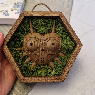 The Legend of Zelda : Majora's Mask Hand Painted With Wood Grain Finish ...