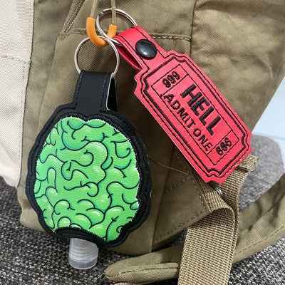 Batty Black Bat Vinyl Embroidery Inhaler Cover Inhaler Case Halloween ...