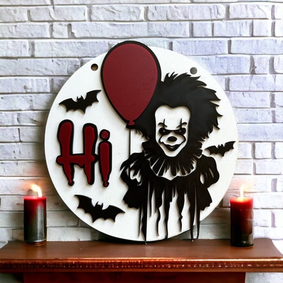 Horror Characters Door Sign Svg, Halloween Door Hanger Svg, Halloween ...