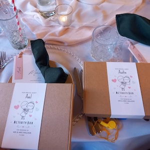 Affordable Kids Wedding Activity Box, Personalised Child Activity Pack ...