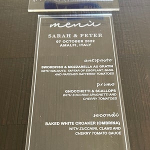 Acrylic Place Cards, Clear or Painted Lucite Place Cards, Wedding Place ...