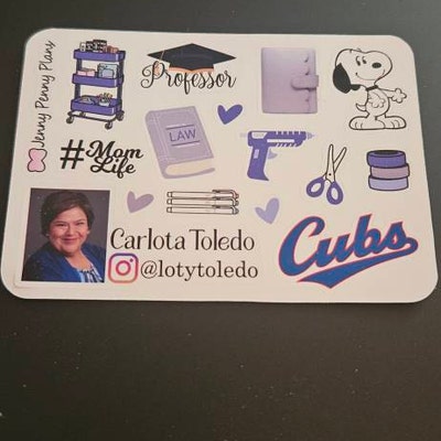 Custom Contact Cards on Premium Matte Sticker Paper - Etsy