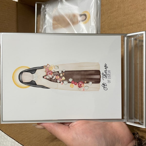 Saint Therese of Lisieux | Saint Print | Saint Card | Catholic Gift - Etsy