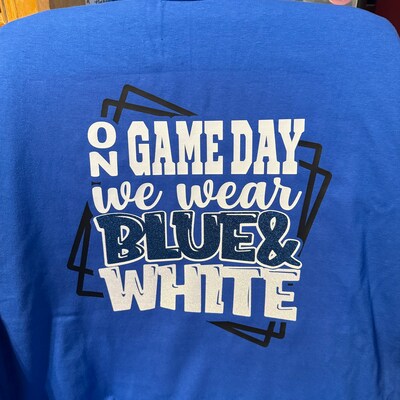 Blue and Gold SVG / on Game Day We Wear Blue and Gold SVG / Game Day ...