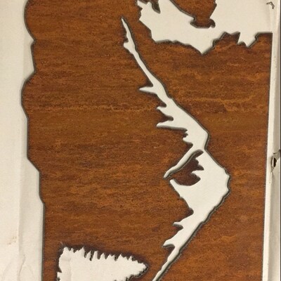 Custom Washington State Mountain Sign Welcome Recycled Steel Rustic ...