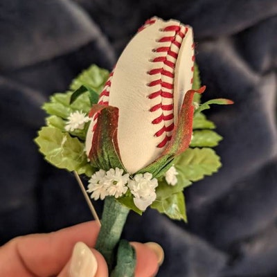 Personalized Softball Rose Personalized Softball Gifts Softball Flowers ...
