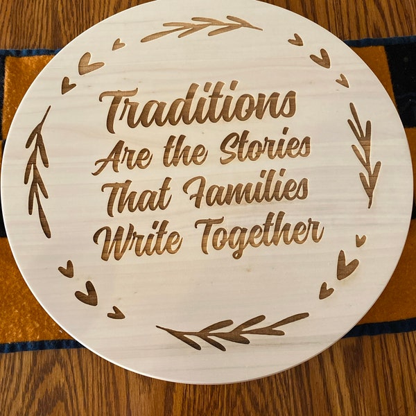 Personalized Lazy Susan - Family Blessing - Etsy