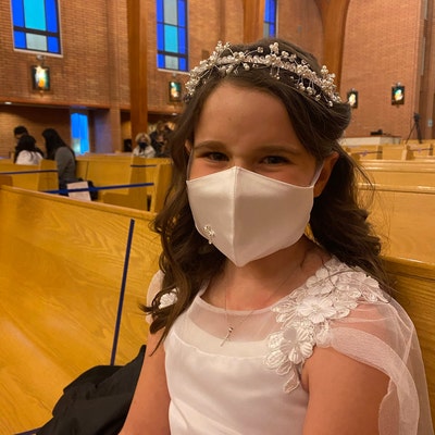 First Communion Irish Claddagh Veil With Swarovski Crystals - Etsy