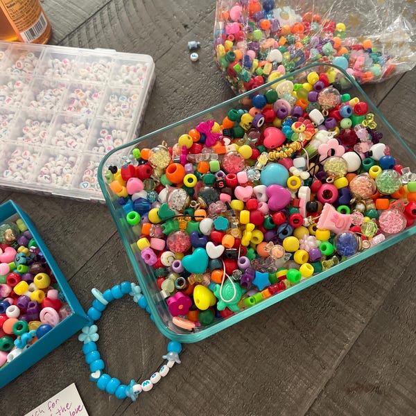 Kidcore Friendship Bracelet Bead Mix Rainbow Bead Soup for Jewelry ...