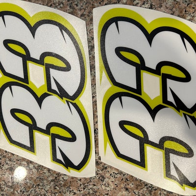 3 X Custom Racing Numbers Vinyl Stickers Decals Race Motorcycle ...