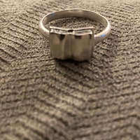 Open Book Ring in Sterling Silver , Handmade Silver Book Ring, Book ...