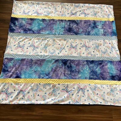 Patriotic Minky Kit Home of the Brave Blanket Kit Shannon Borderline ...