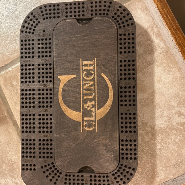 Extra Large Personalized Cribbage Board With Storage & Custom Engraving ...