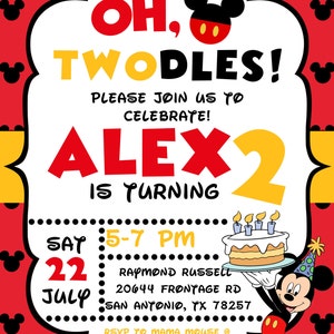 Boy Birthday Invite 2nd Birthday Invitation Boy Birthday Theme Digital ...