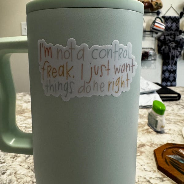 Sarcastic Stickers | Funny Joke Stickers | Control Freak Decal - Etsy