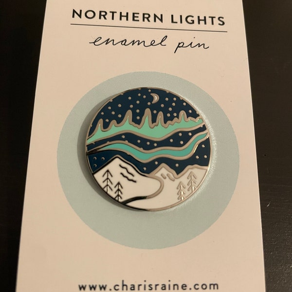 Northern Lights Enamel Pin - Etsy UK