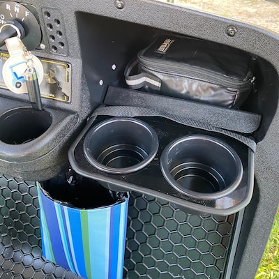 Pontoon Boat 2 JUMBO Cup Drink Holder Aluminum Diamond Plate Fits 1 1/4 ...