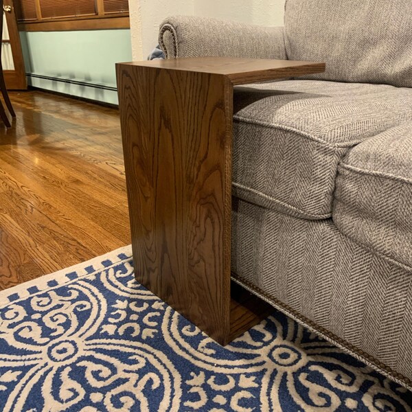 Handmade Useful Armrest Table, Functional Couch Tray, Wood Sofa Table ...