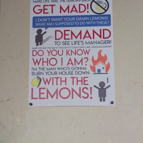 Cave Johnson Lemon Rant - Portal - Aperture Science Print 11" X 17" - Etsy