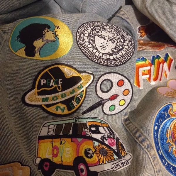 Painter Colour Palette Iron-on Patch, Artist Badge, Art Paint Patch ...