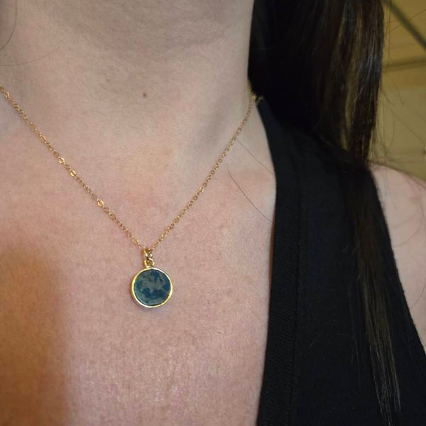 L Initial Necklace Cursive l Initial Gold Pendant Necklace Monogram ...