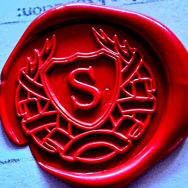 Coat of Arms Wax Seal Stamp, Family Crest Wax Seal Stamp Kit, Wedding ...