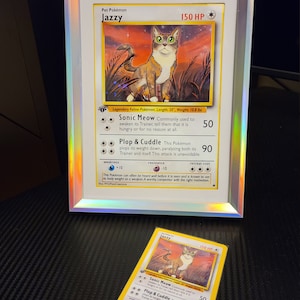 Holographic Pokémon Card - Etsy