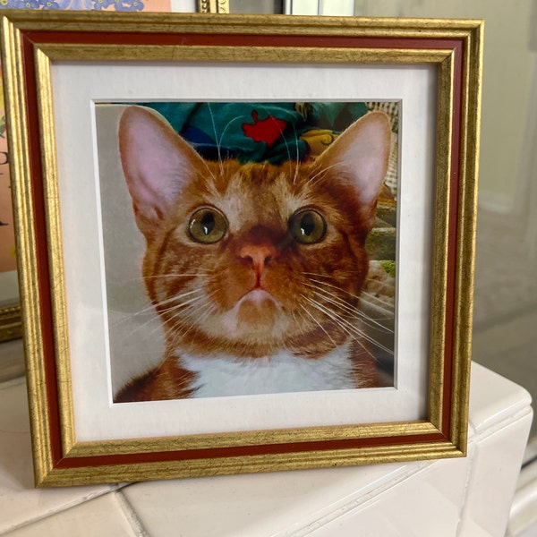 Hinged Double 4x4 Inch Pale Grey-green & Silver Frame Desktop/bureau ...