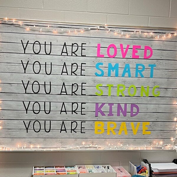 You Are| Bulletin Board Cutouts Decor - Etsy