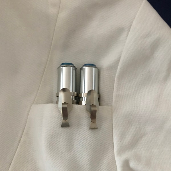 Imperial Officer Code Cylinder Silver Clip Dosimeter Style Replica Star ...