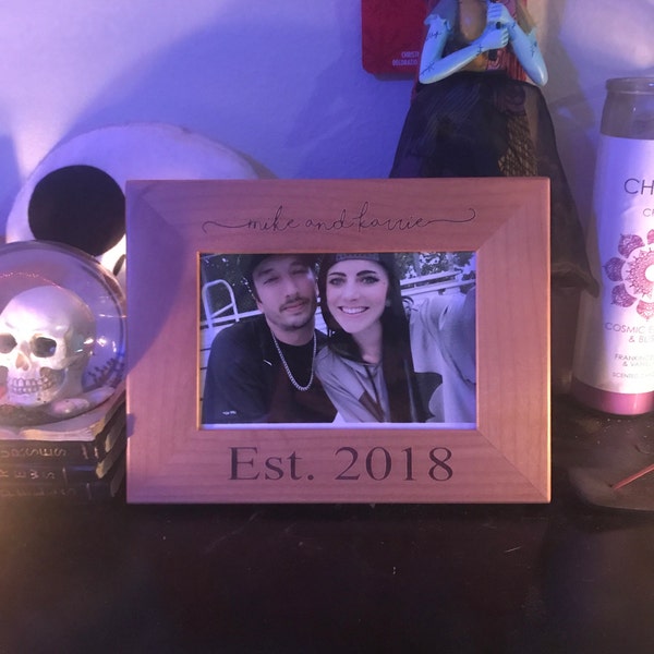 Engraved Wooden Picture Frames 5X7 Picture Frame Wood Picture Frame ...