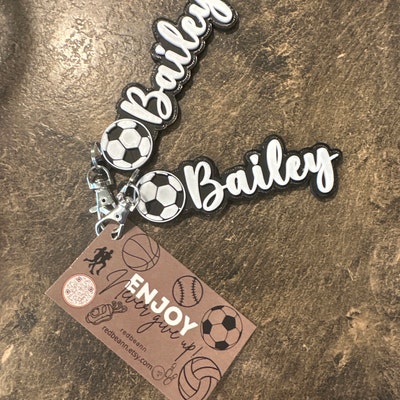 Soccer Team Gift Bag Name Tag-boys Soccer Backpack Tag-soccer Gift Idea ...